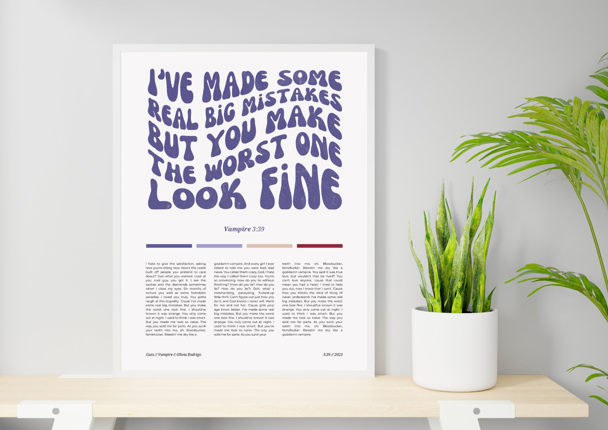 Póster Olivia Rodrigo Guts Album Cover vendido por Corilla Pearly | SKU ...