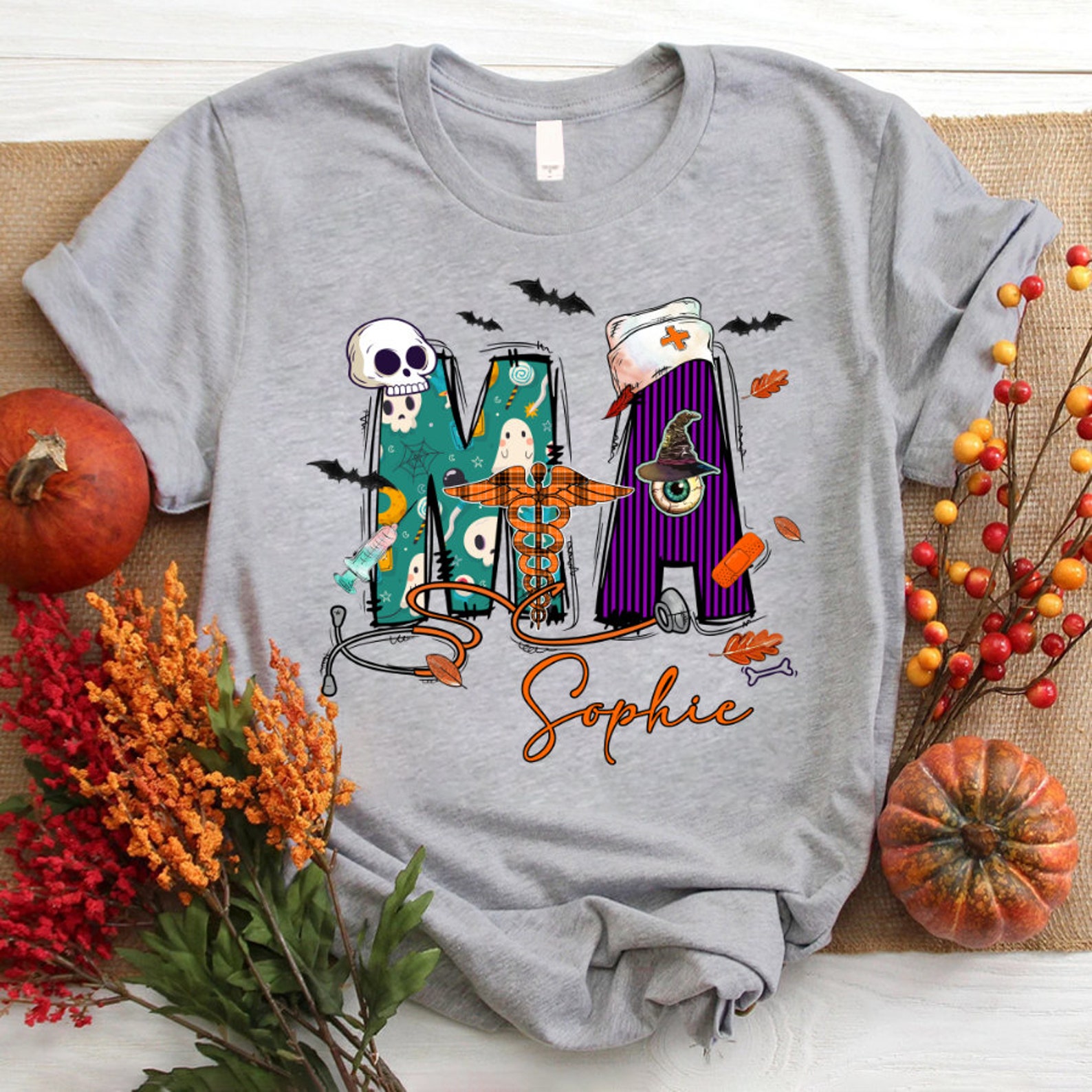 Personalized Halloween Medical Assitant Shirt Shirt for MA - Etsy