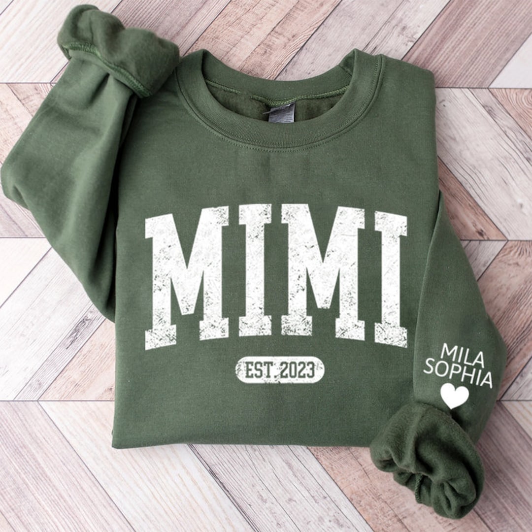 Personalize Mimi Sweatshirt, Christmas Gifts for Mimi, Mothers Day ...