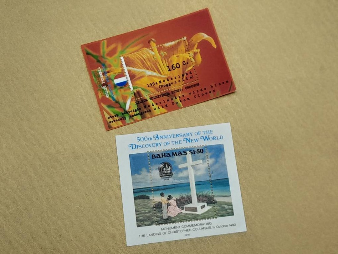 Two Vintage 1990s Presentation Postage Stamps Unused - Etsy