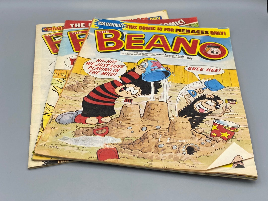 March, May 1st and May 8th 1999 Beano Denise the Menace and Gnasher ...