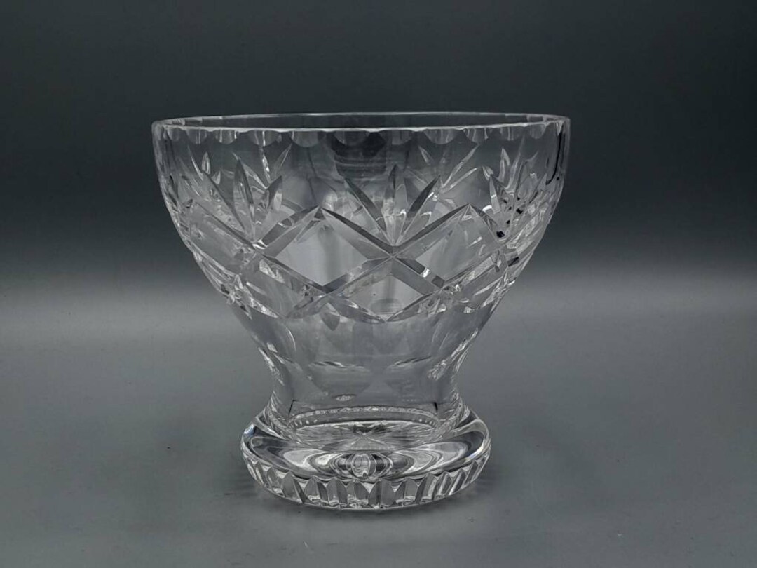 Cut Crystal Short Vase / Bowl With Heavy Bottom - 11.5cm - Etsy