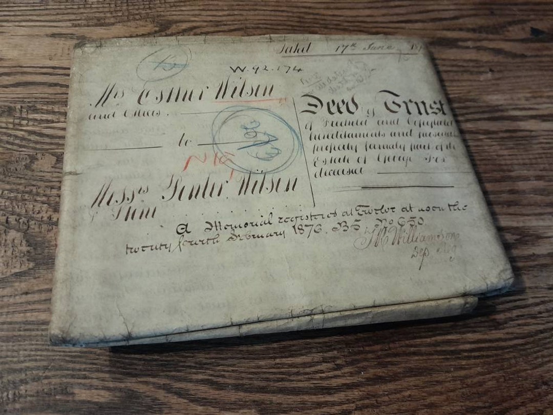 Victorian Indenture, Antique Beautifully Hand Written Contract on ...