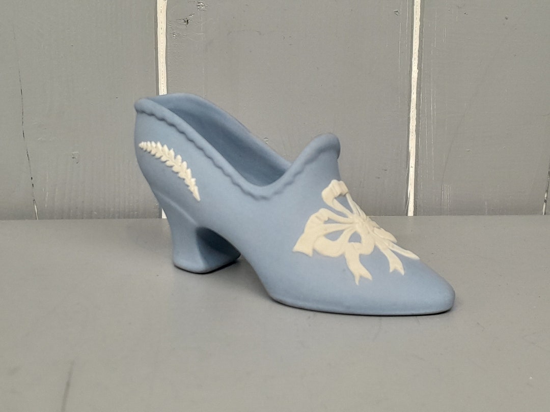 Wedgwood Miniature Ceramic Ornamental Shoe, Display Shoe, Collectible ...