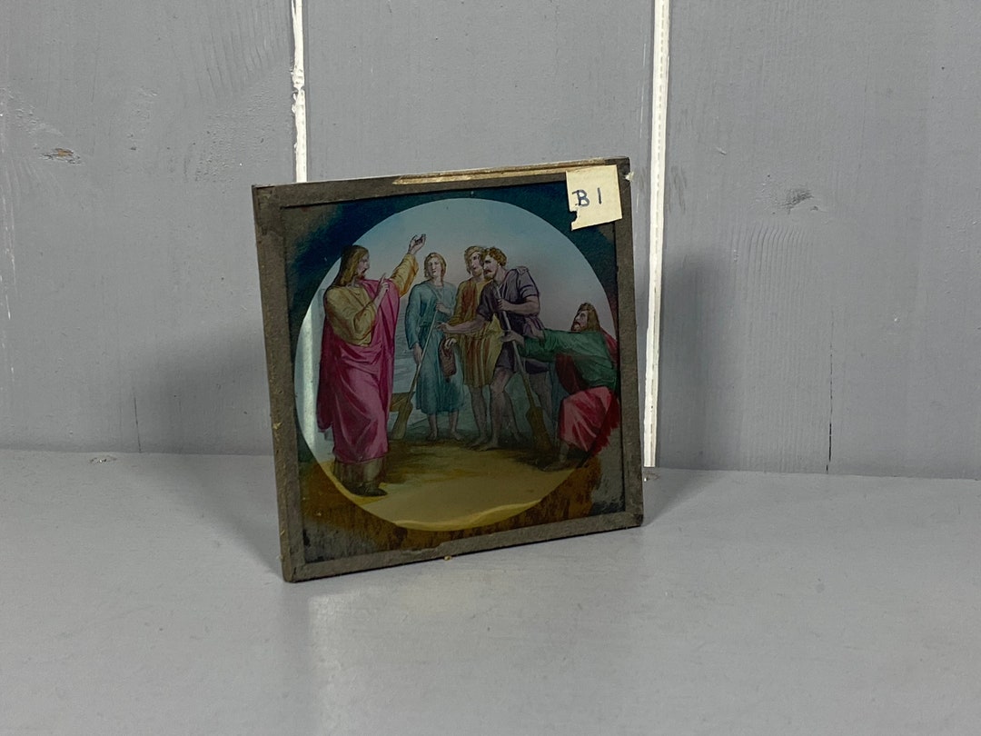 Jesus Christ Coloured Magic Lantern Slide, Bible Scene. - Etsy