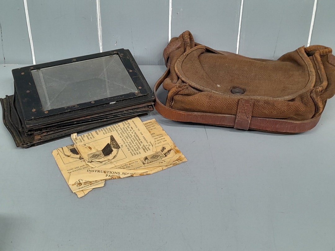 Selo Film Holders / Dark Slides and Carry Bag - Vintage Camera ...