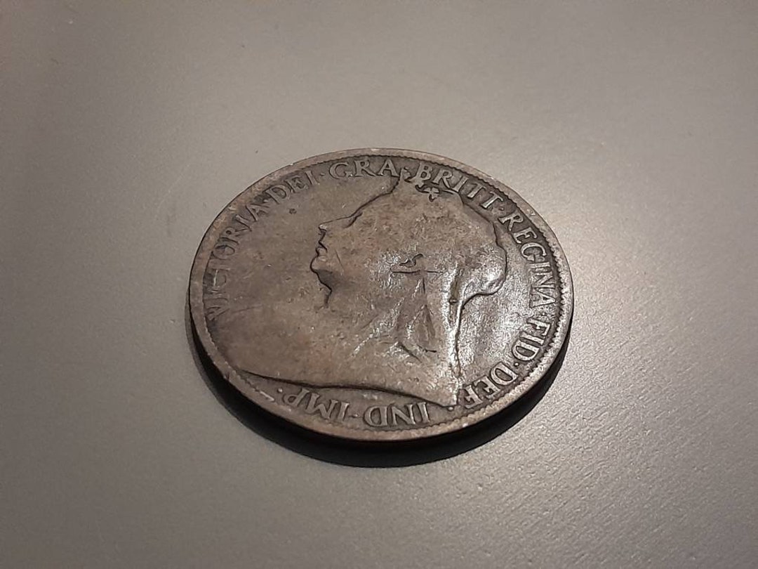 1899 Queen Victoria One Penny, Circulated - Etsy