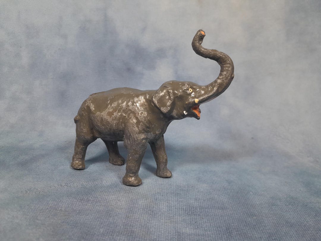Vintage Metal Elephant Toy Wild / Zoo Animal, Elephant - Etsy