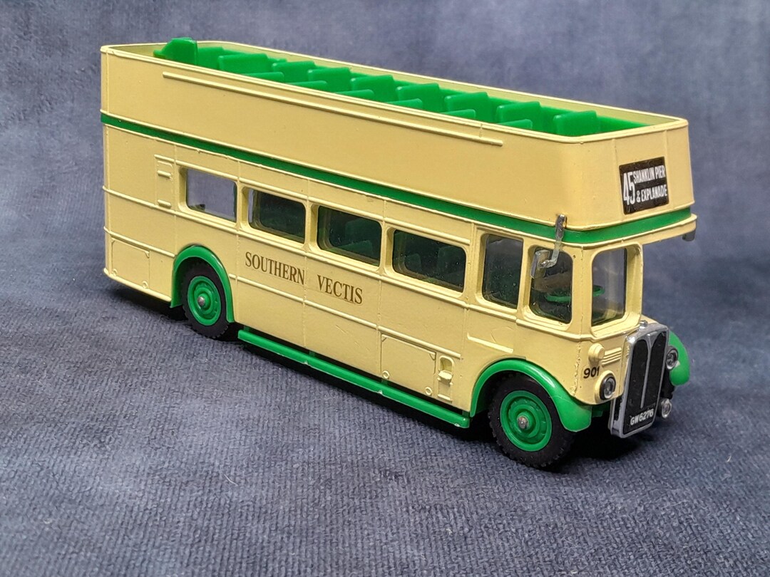 Vintage Model Double Decker Bus by Solido - Vintage Diecast Toys ...