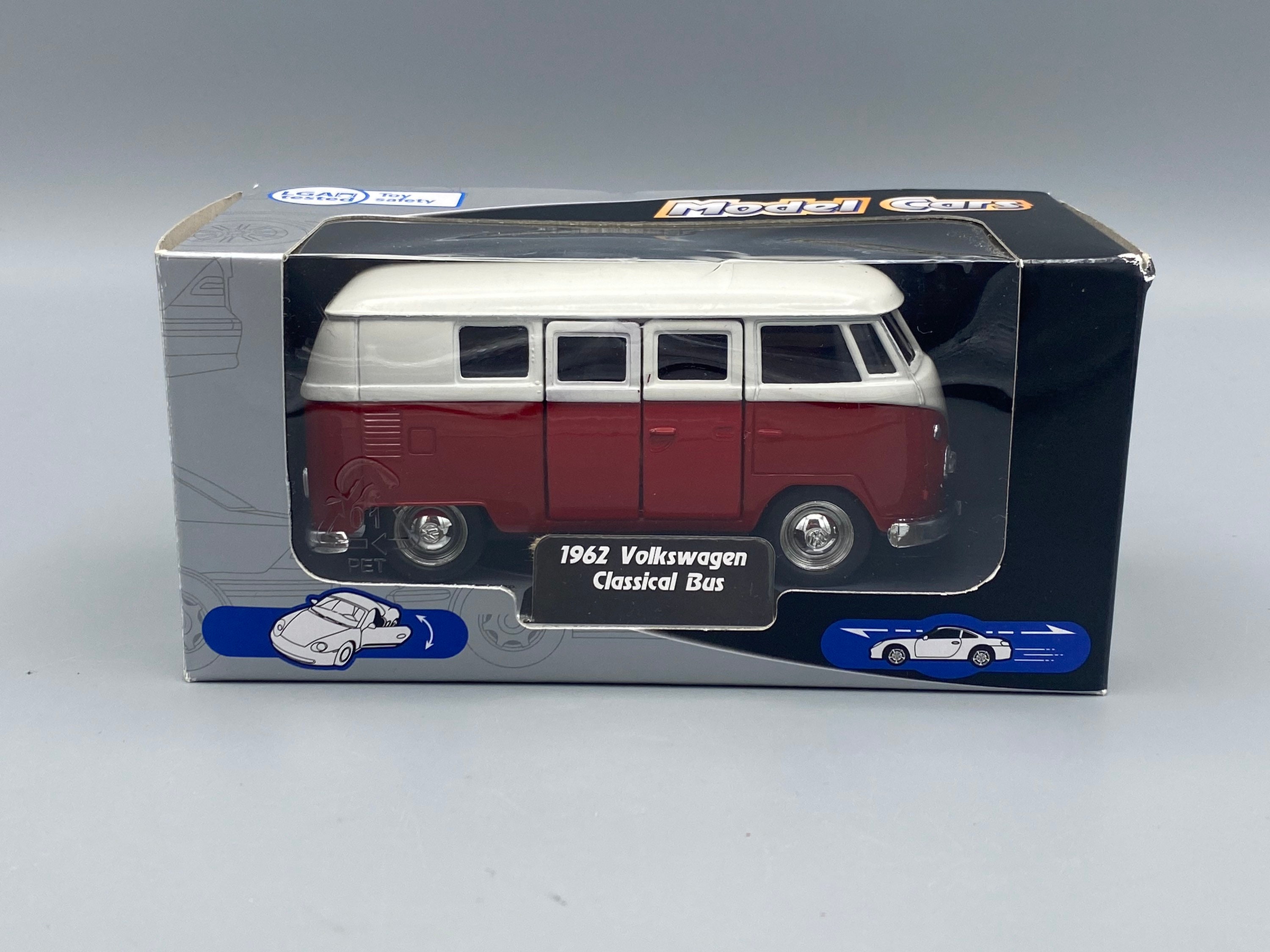Malibu International Vw Bus T1 Samba 23 Window Diecast Van 1 87 Red New