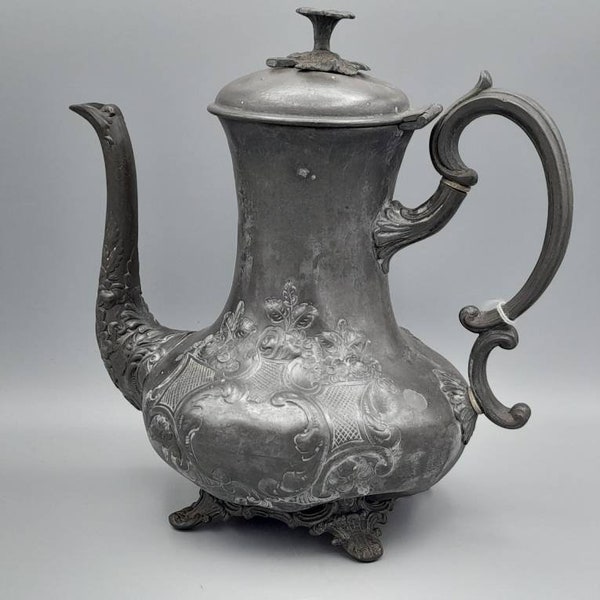 Pewter Tea Pot - Etsy