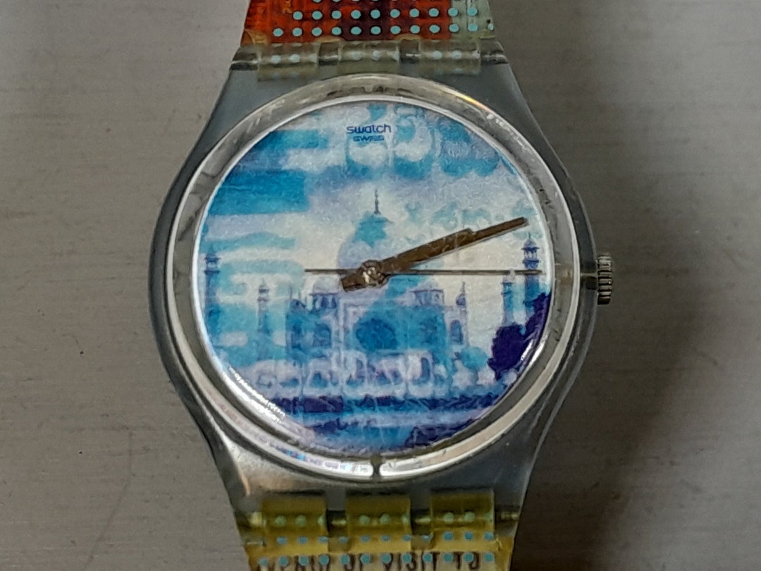 Vintage Swatch Watch Taj Mahal India, Collectible Swatch Watch, Working ...