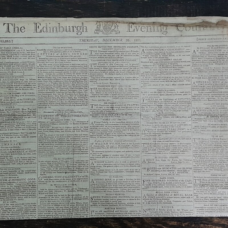 Antique Newspaper - Etsy
