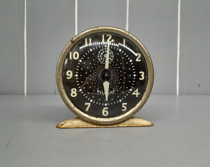 Vintage Westclox Alarm Clock, Beside Table / Portable Clock - Untested ...