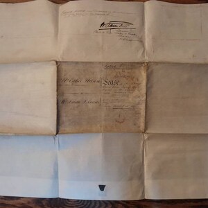 Victorian Indenture, Antique Beautifully Hand Written Contract on ...