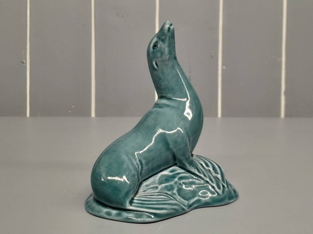 Poole Pottery Porcelain Seal, Vintage Porcelain Dolphin Figurine - Etsy