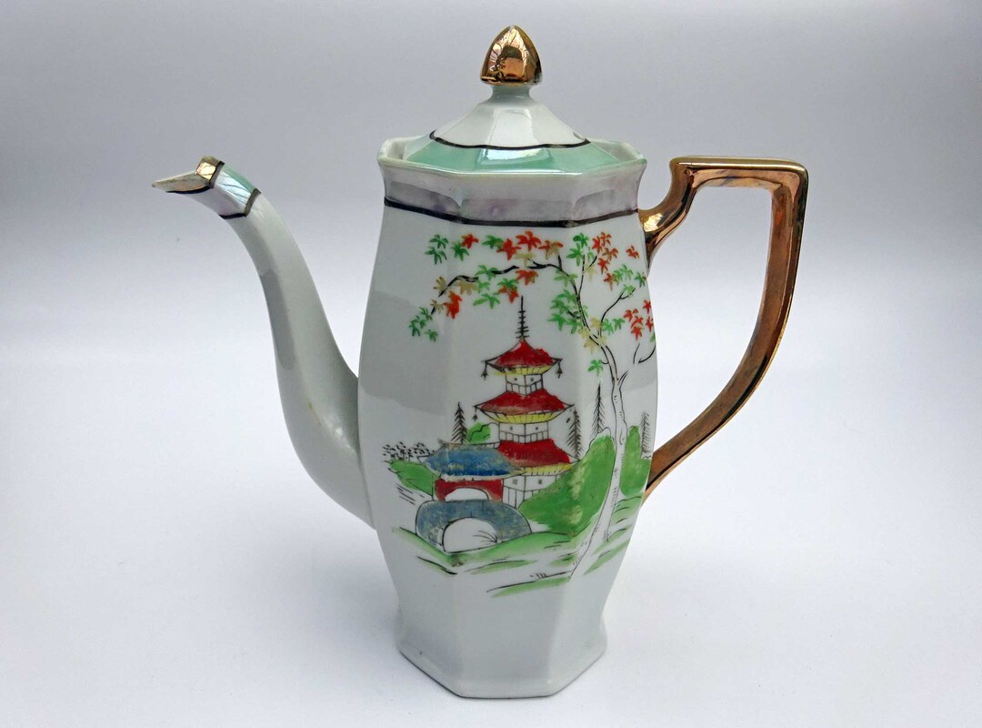 Klimax Hand Painted Japanese Coffee Pot / Teapot - Etsy