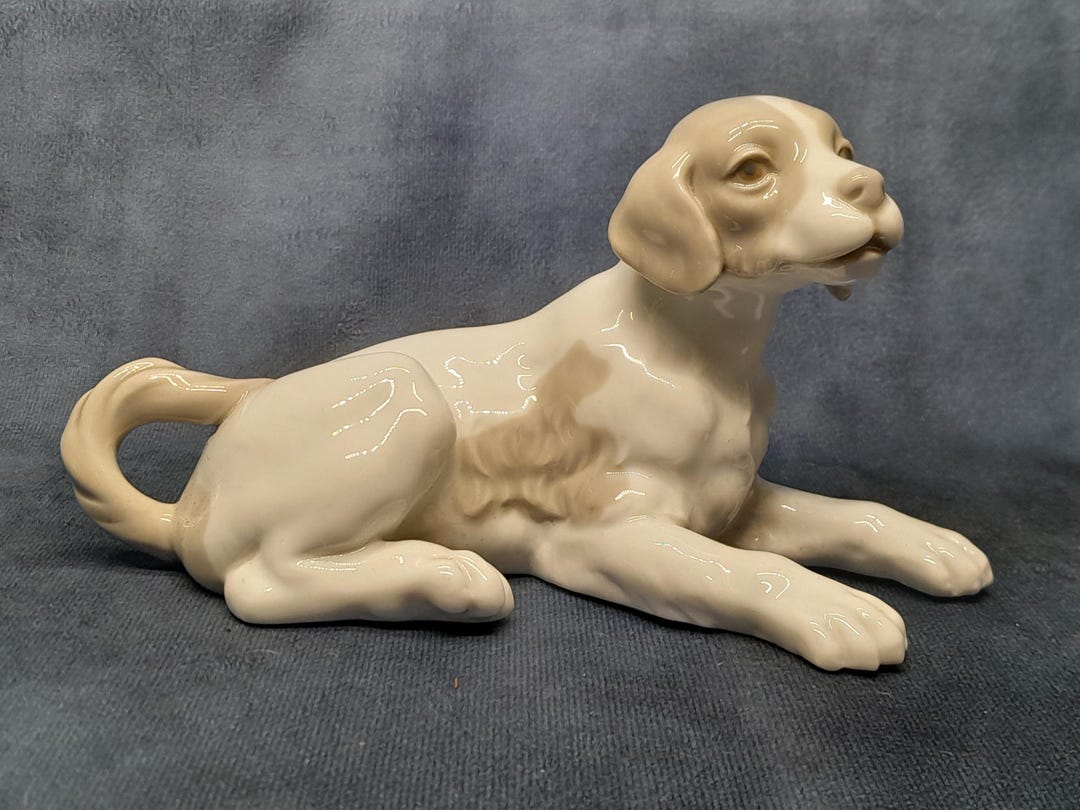 Nao by Lladro Beagle, Vintage Spanish Porcelain 18cm - Etsy