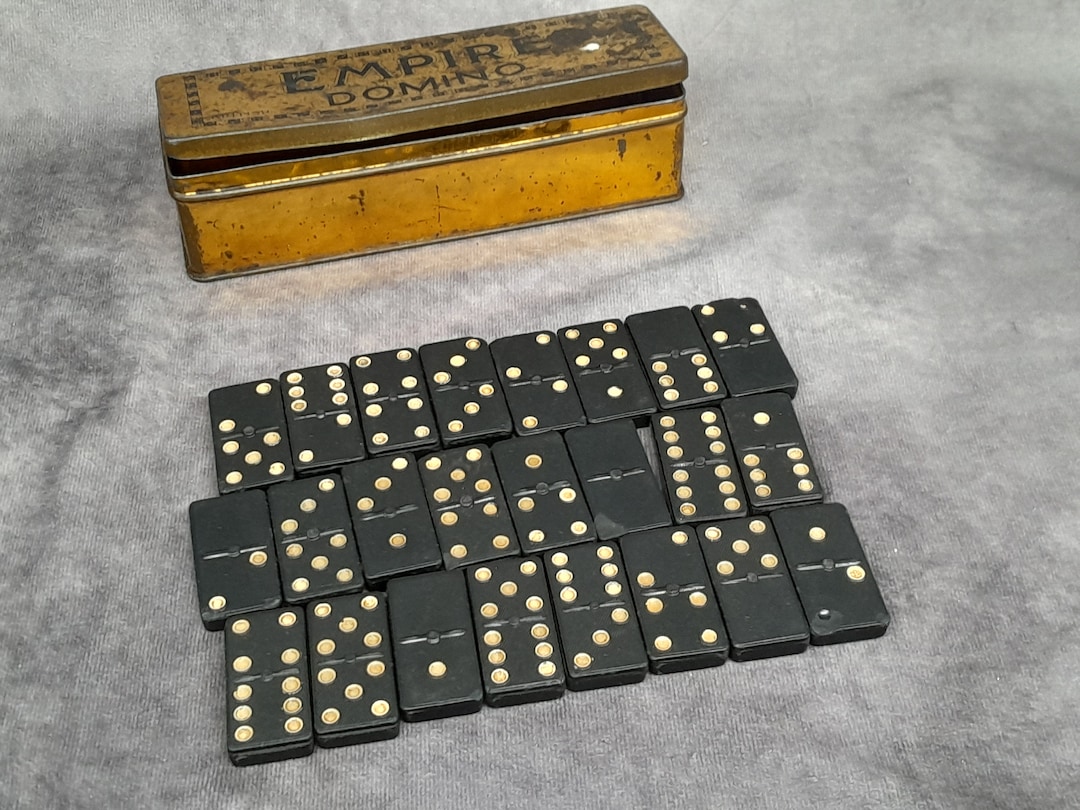Empire Domino - Incomplete Set of 24 Vintage Bakelite Dominoes, Tile ...