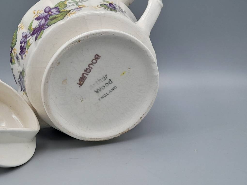 Arthur Wood Bouquet Vintage Teapot Heavily Crazed - Etsy