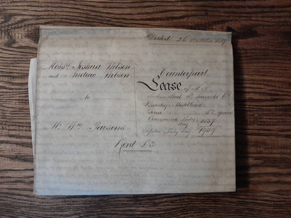 Victorian Indenture Antique Beautifully Hand Written Contract - Etsy