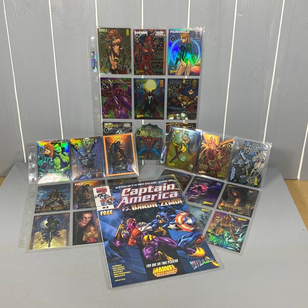 Captain America Trading Cards - Etsy