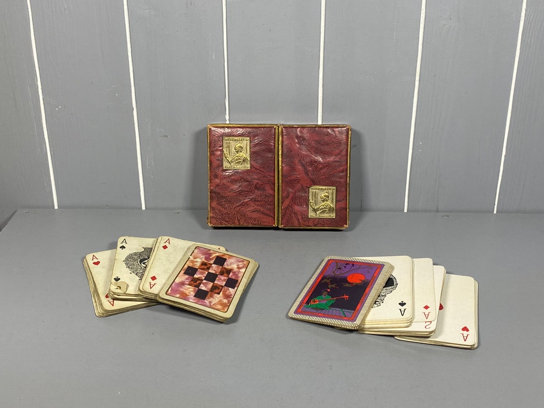 Waddingon Playing Cards Case, Two Complete Sets, Unmatched to Box - Etsy