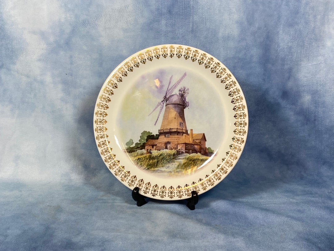 Churchill Hotelware, Decorative Windmill Plate. Made in England - Etsy
