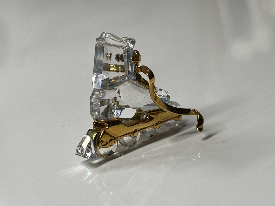 Vintage Swarovski Crystal Skate | Miniature Skate | Crystal Miniature ...