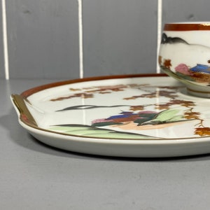 Vintage Japanese Kutani Tashiro, Egg Shell Porcelain Tea Cup and Cake ...