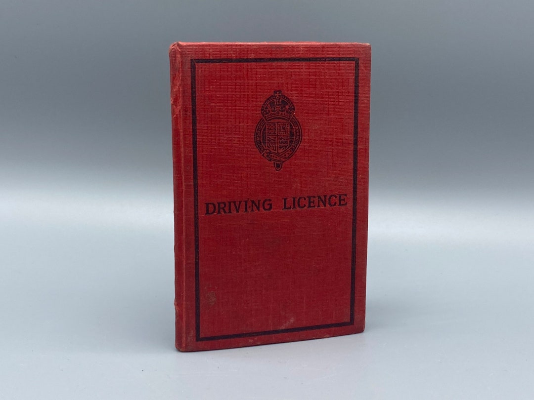 Vintage 1930 1951 Yearly Driving Licence Book. Multiple Entries John ...