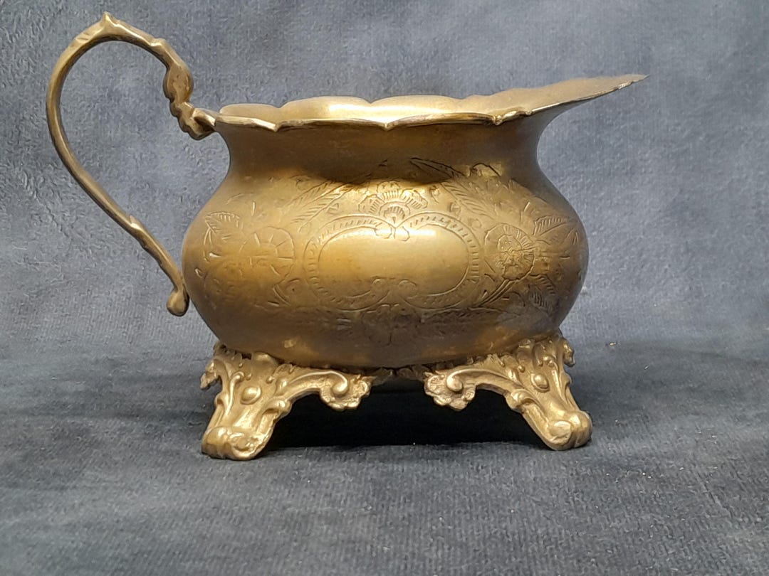 Antique EPNS Silver Plate Creamer Jug, Hand Engraved Ornate Jug - Etsy UK