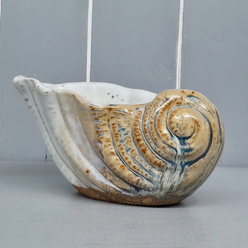 Pottery Shell Bowl - Etsy