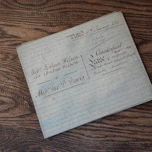 Victorian Indenture, Antique Beautifully Hand Written Contract on ...