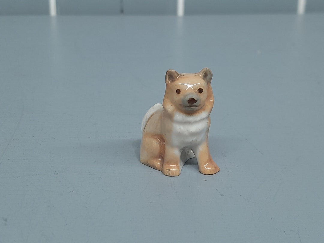 1950s Wade Whimsie Dog, Husky Dog, Vintage Wade Miniature Figures, RARE ...