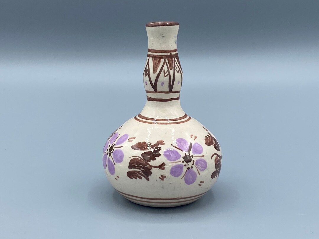 Miniature, Ceramic Flower Design Hand Painted Vase 9cm - Etsy