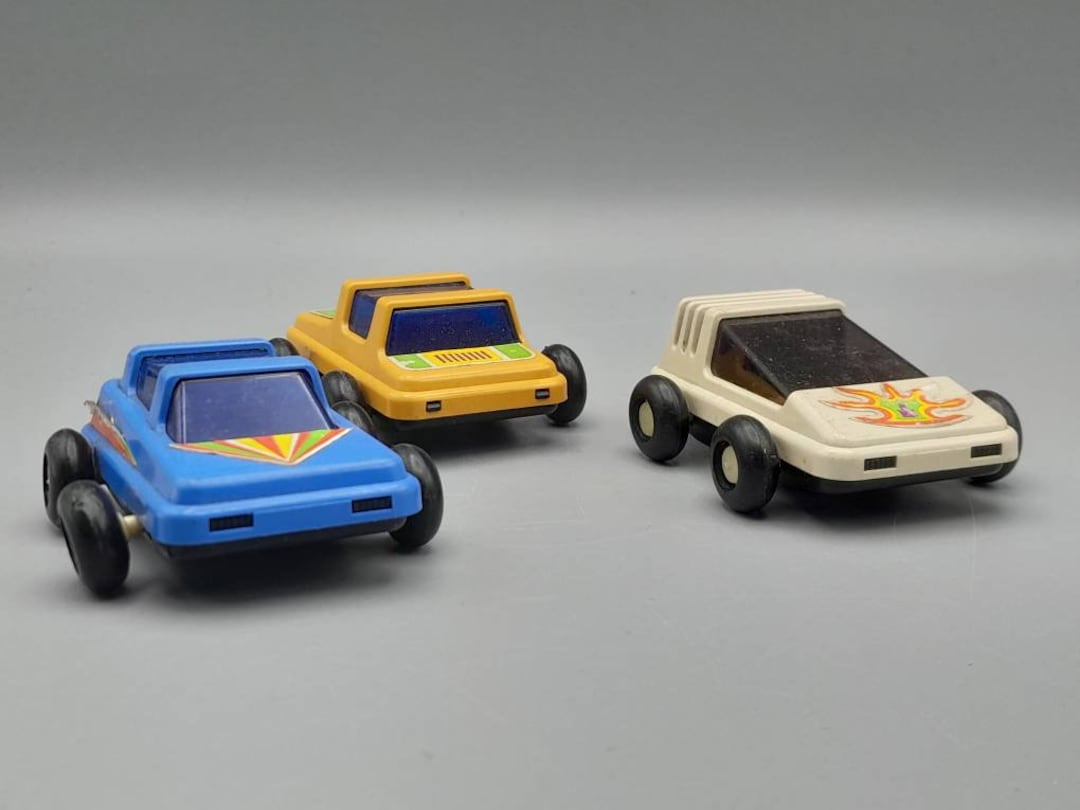 3 X Vintage Plastic Children's Toy Cars, Made in Germany - White ...