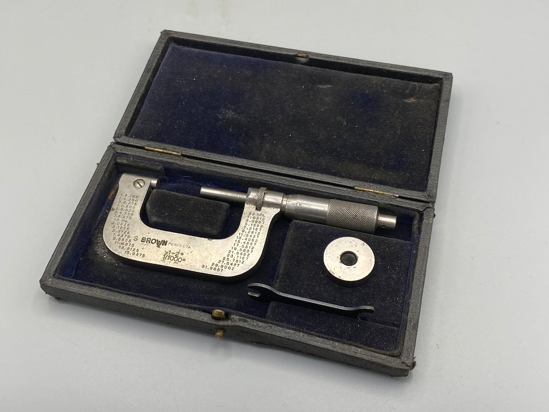 Vintage Cased, Perfecta Micrometer, Stamped S.brown - Etsy