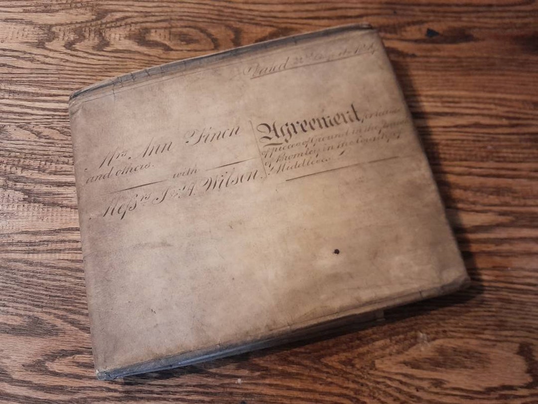 Victorian Indenture, Antique Beautifully Hand Written Contract on ...