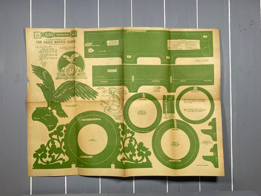 Hobbies, Build Your Own Eagle Mantel Clock, 16th October 1937, No 2191 ...