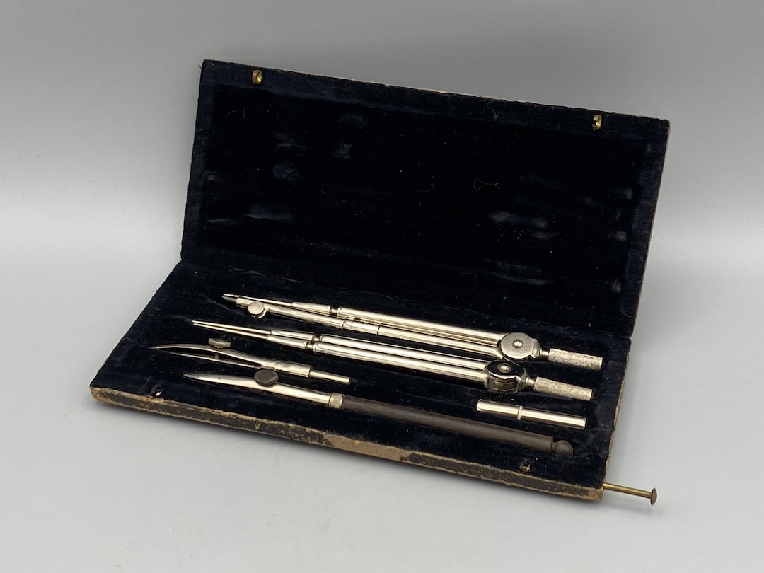 Vintage depose Technical Drawing Set, Travel Case. - Etsy