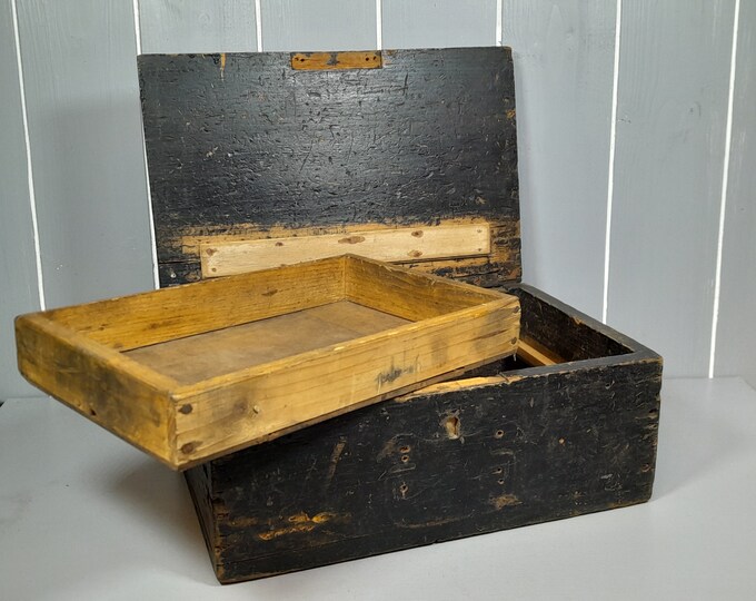 Antique Safe Box, Old Wooden Storage Box, Rustic Box - Etsy