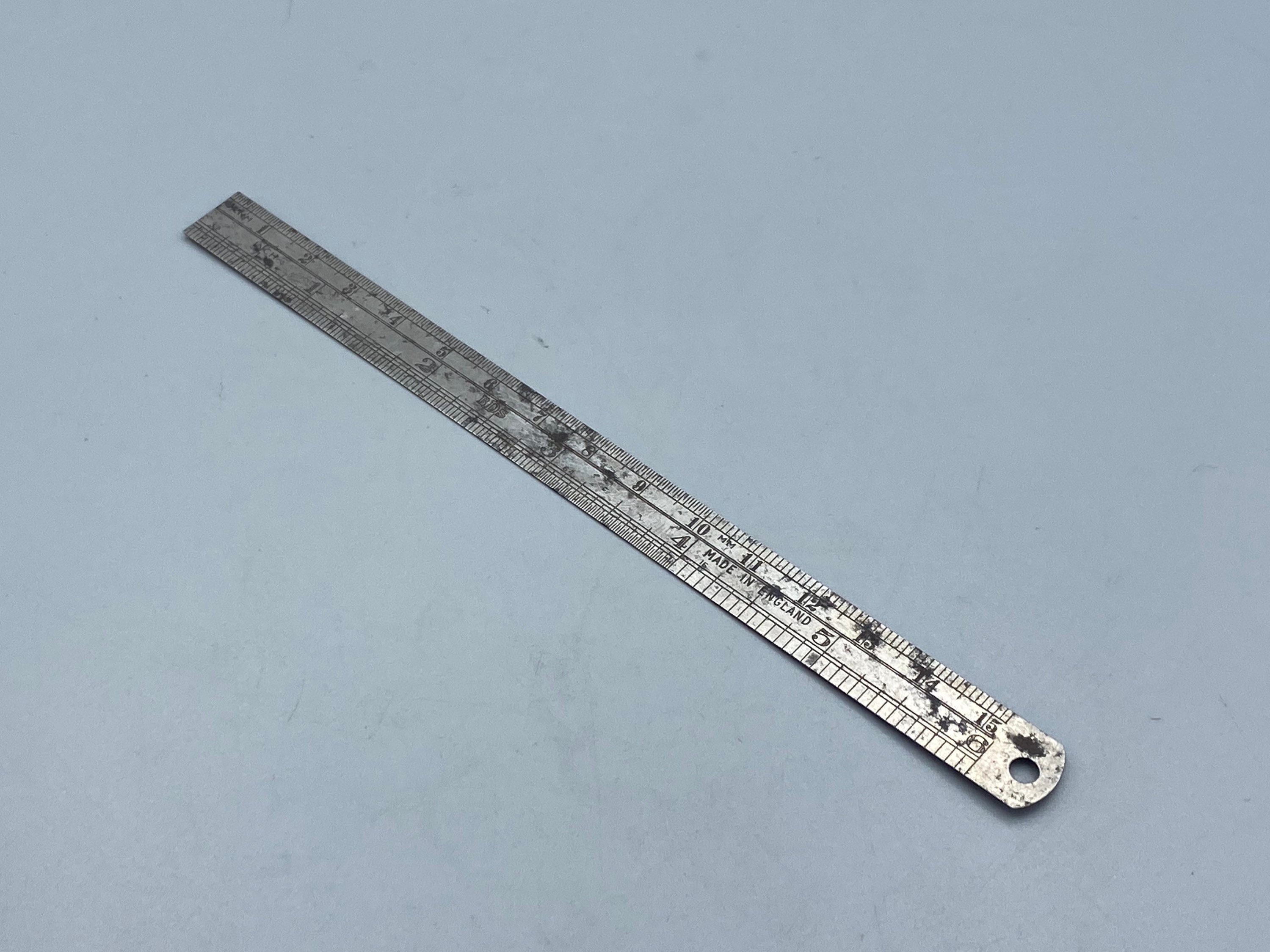 5 Vintage Steel Rulers Including Fisher Japan Moore and - Etsy