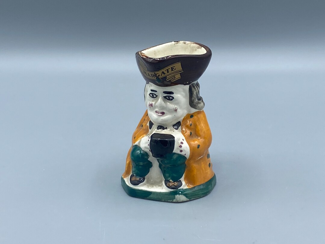 Vintage Character Jug, Margate - Hand Painted, 7.1cm Tall - Etsy UK