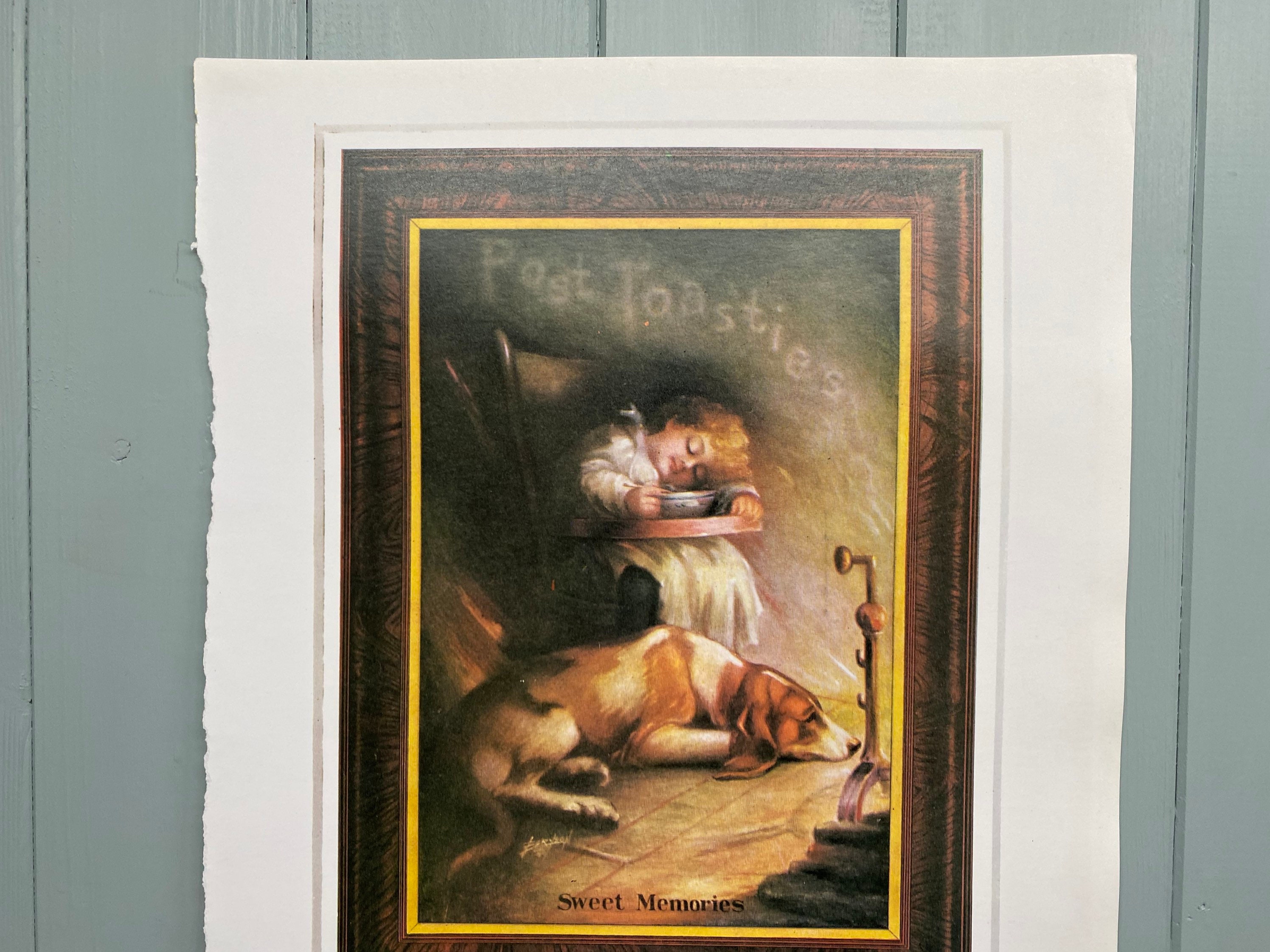 Vintage Post Toasties, Postum Ceral Company Reproduktion Werbung Druck ...