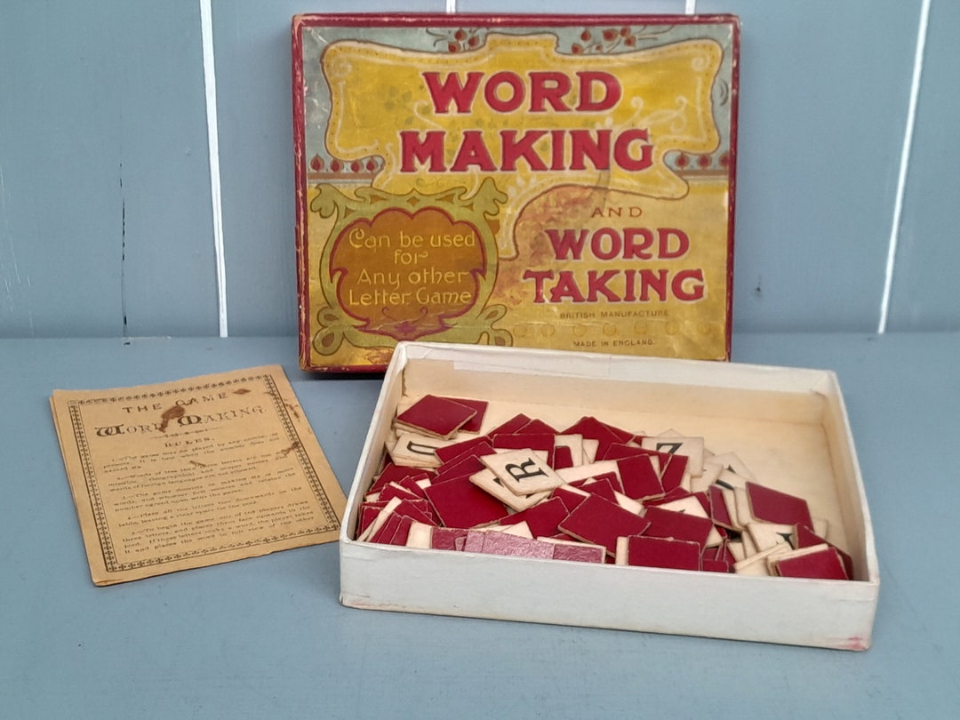 Word Making and Word Taking, Vintage Game - Nostalgia - Etsy