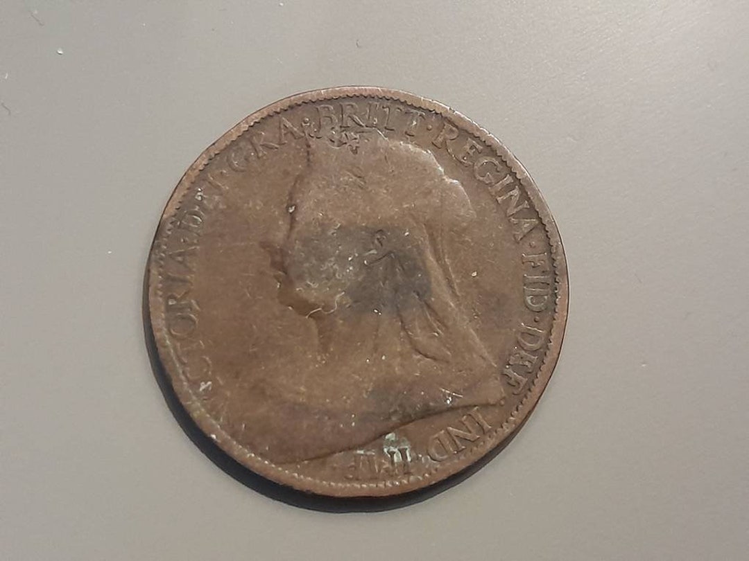 1899 Queen Victoria One Penny, Circulated - Etsy