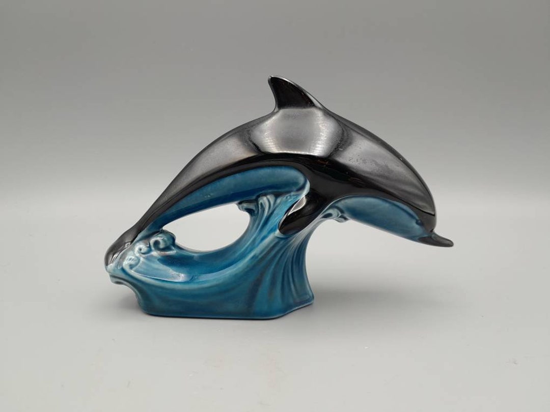 Poole Pottery Porcelain Dolphin, Vintage Porcelain Dolphin Figurine - Etsy