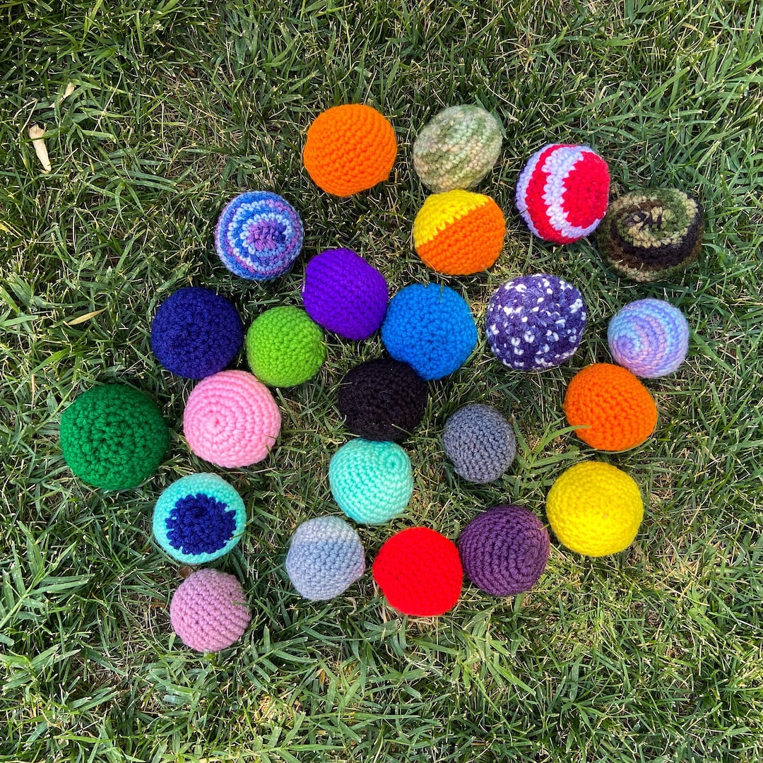 Hacky Sacks, Stress Reliever Balls, Cat Toys, Crocheted Balls, Handmade ...