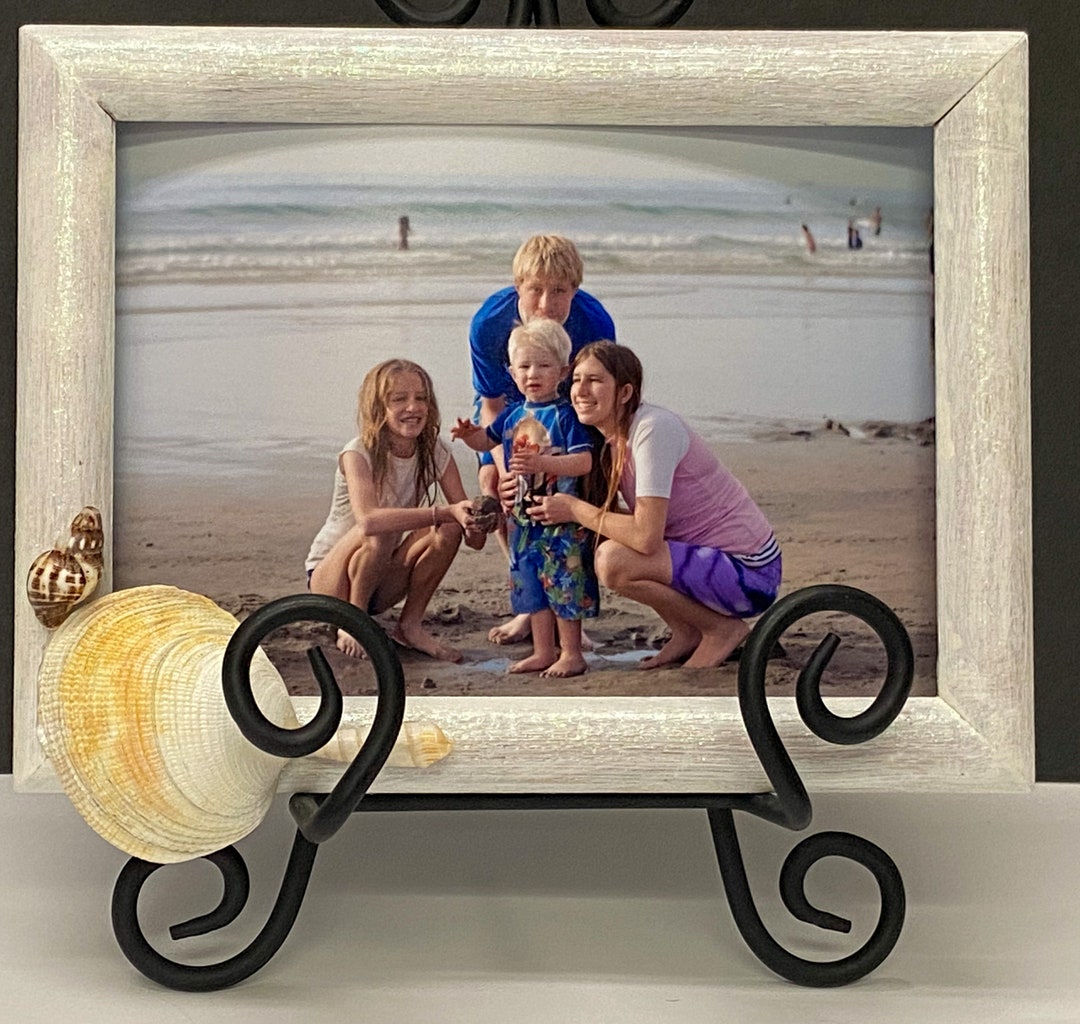 5"x7" Seashell Frames, Wall Hanging Decor, Authentic Seashells ...